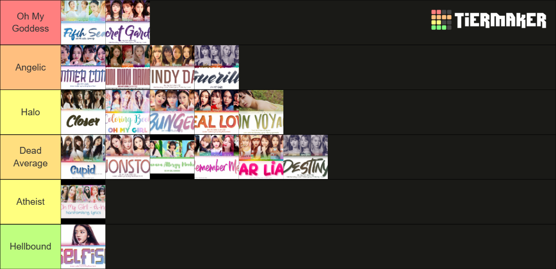 Oh My Girl Title Track Tier List (Community Rankings) - TierMaker