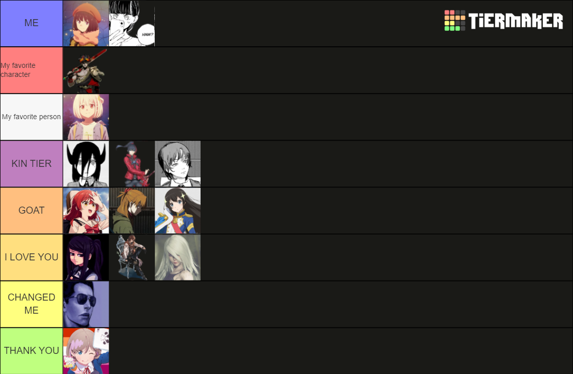 TIER LIST CHARACTERS OOOOOOOOOOOOOOOOOOOOOOOOOOOOOOO Tier List ...