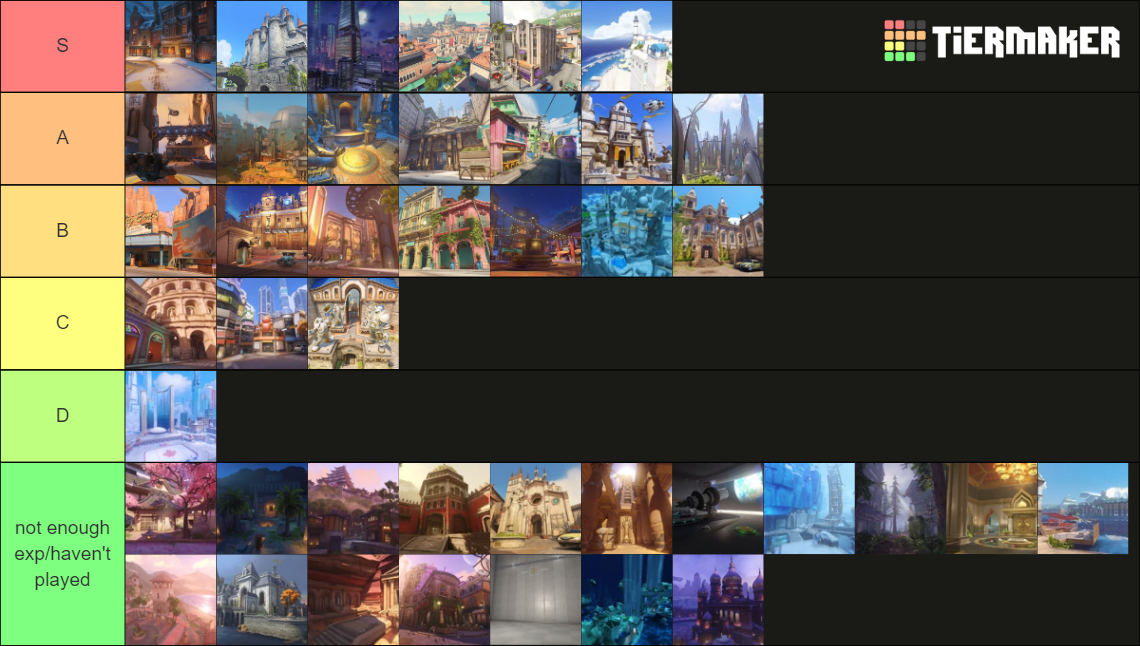 All Overwatch 1 and 2 Maps Tier List (Community Rankings) - TierMaker