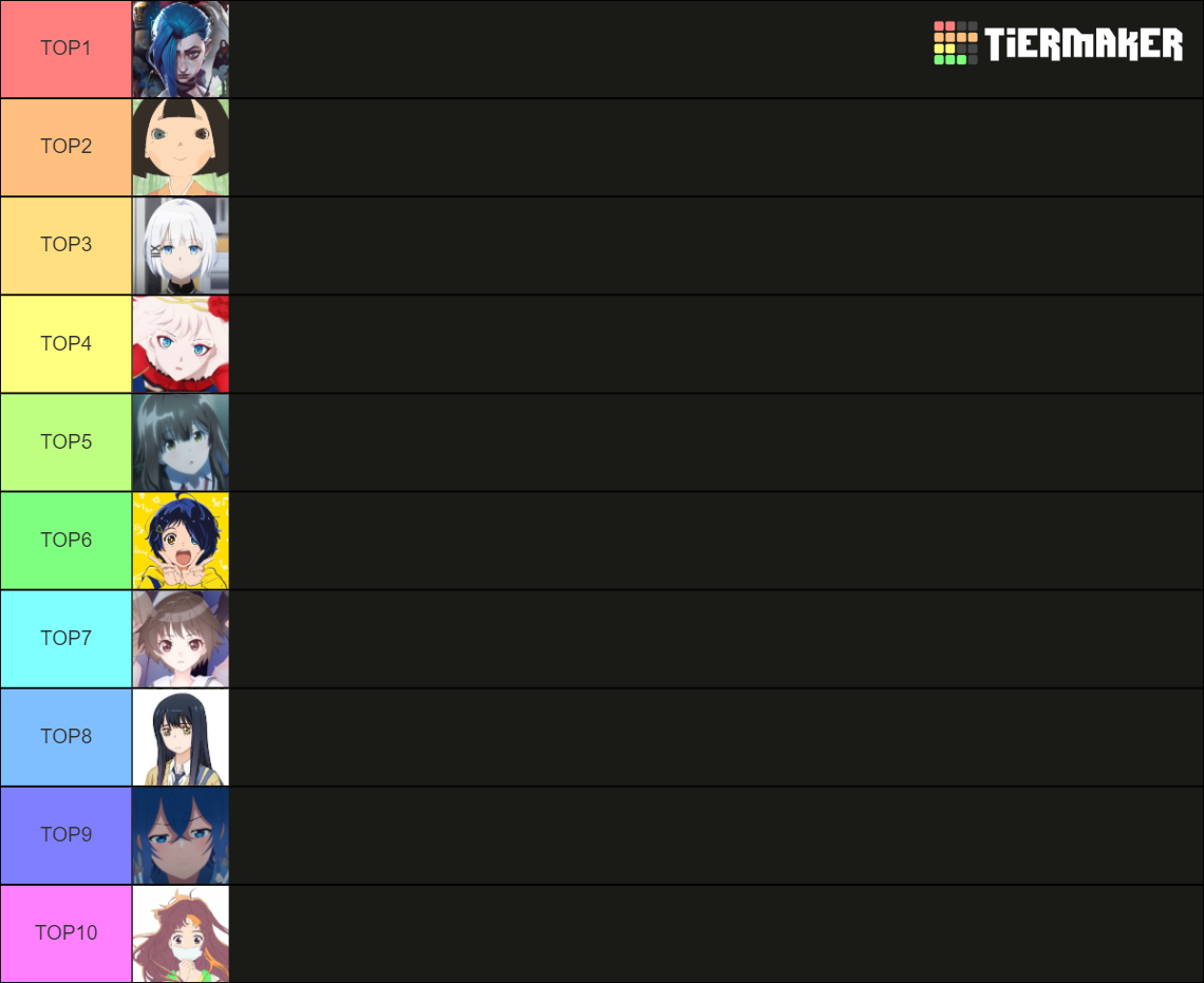 2021 ANIME RANK TOP10 Tier List (Community Rankings) - TierMaker
