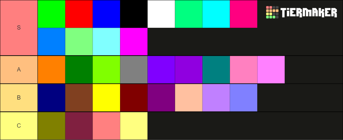 Extended Color Wheel Colors Tier List (Community Rankings) - TierMaker