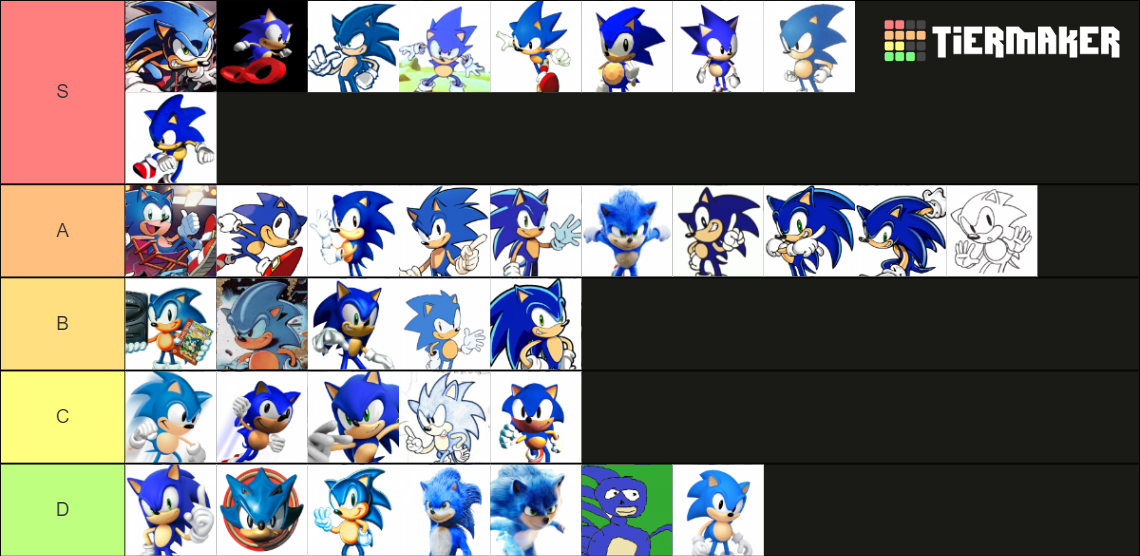 Ultimate Sonic Design Tier List (Community Rankings) - TierMaker