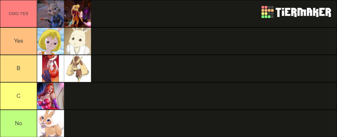 Rabbit Waifus Tier List (Community Rankings) - TierMaker