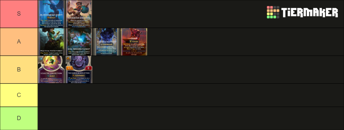 Card Rating LoR Tier List (Community Rankings) - TierMaker