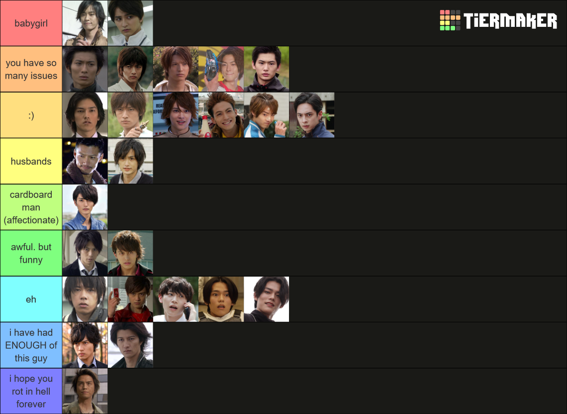 Secondary Kamen Rider Tierlist Tier List (Community Rankings) - TierMaker