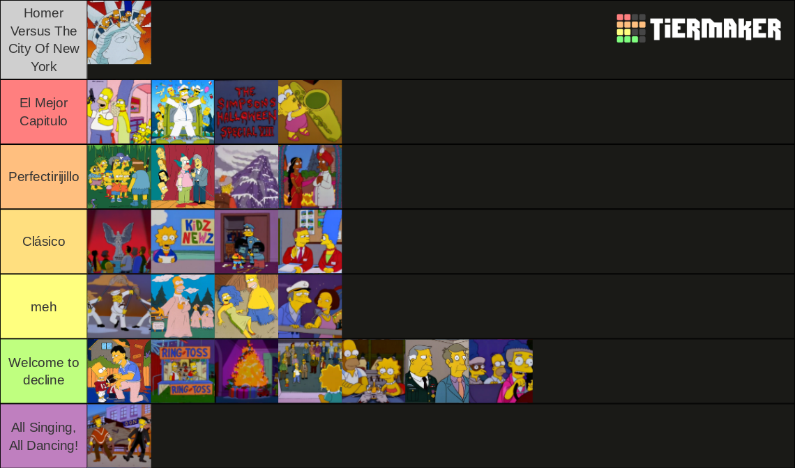The Simpsons Season 9 . by tinchopps) Tier List (Community Rankings ...