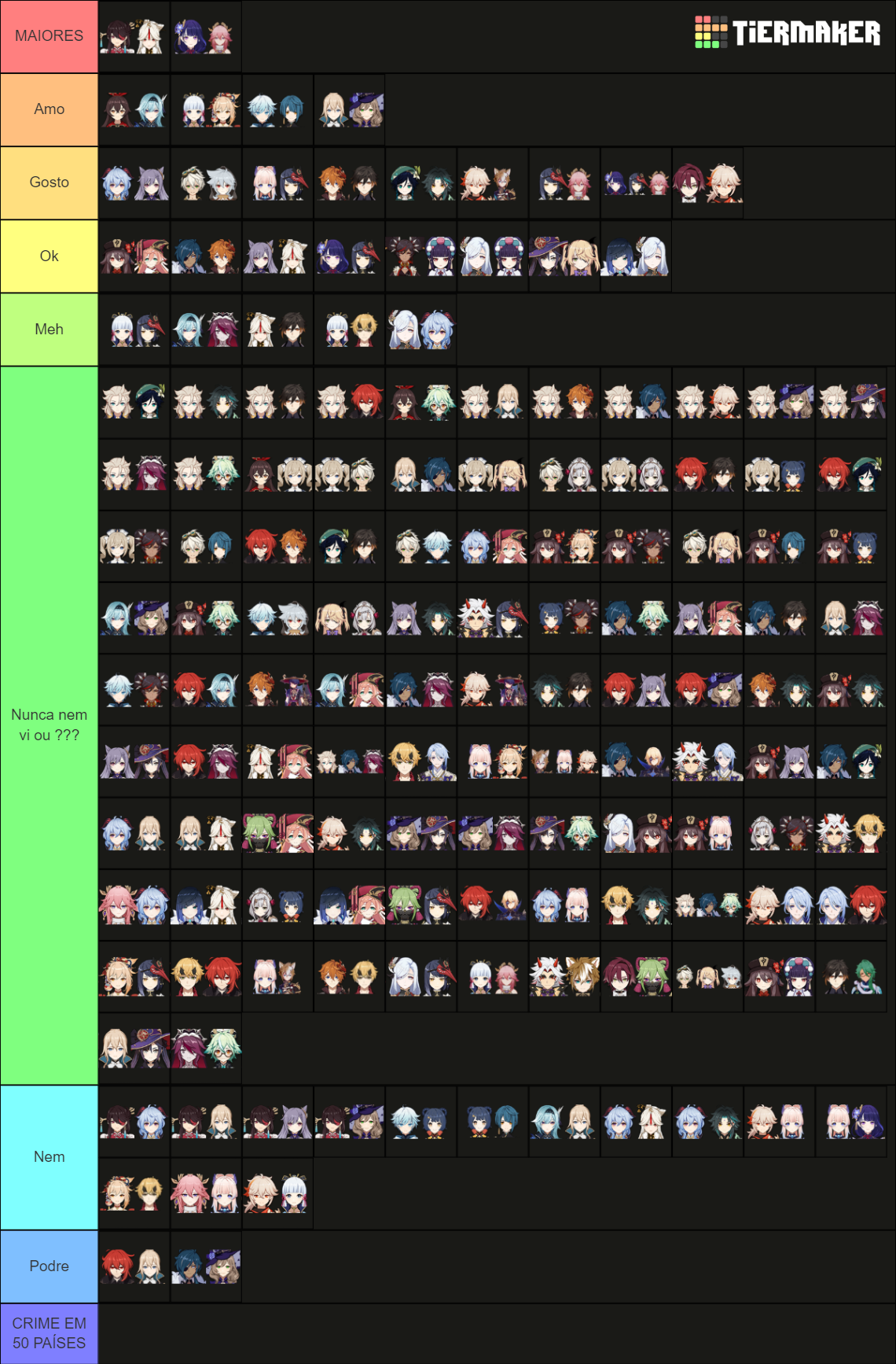 Genshin Impact Ship Tier List (Community Rankings) - TierMaker