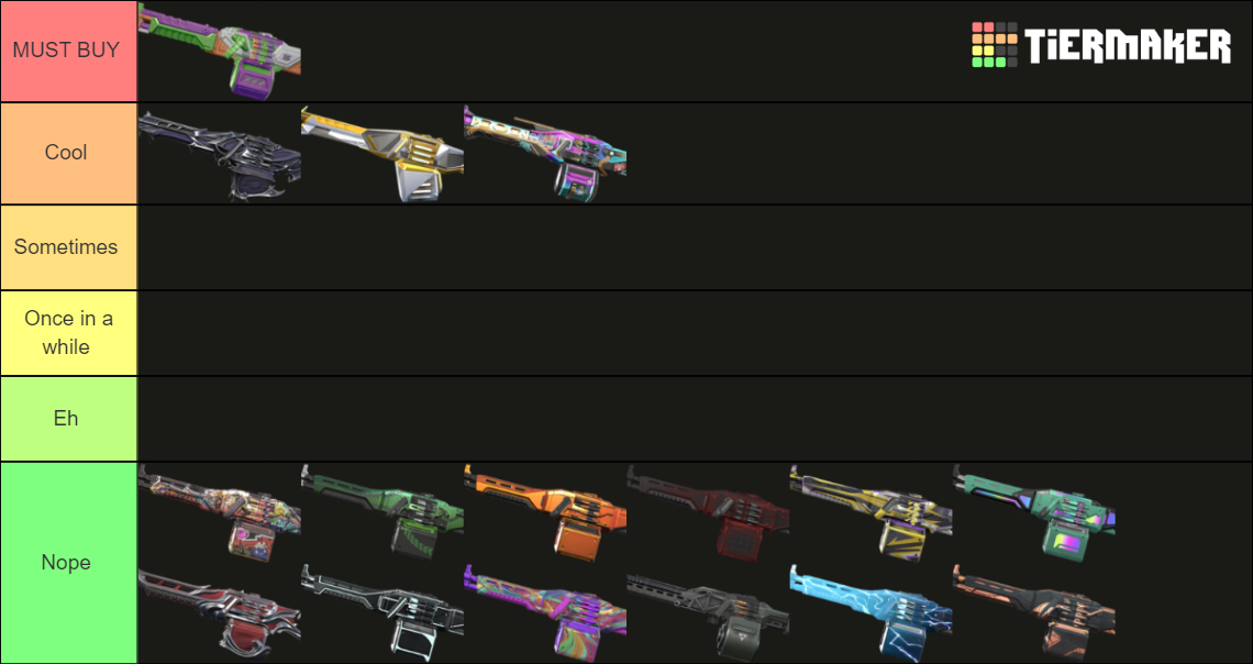 Valorant Odin Skins (October 2022) Tier List (Community Rankings ...