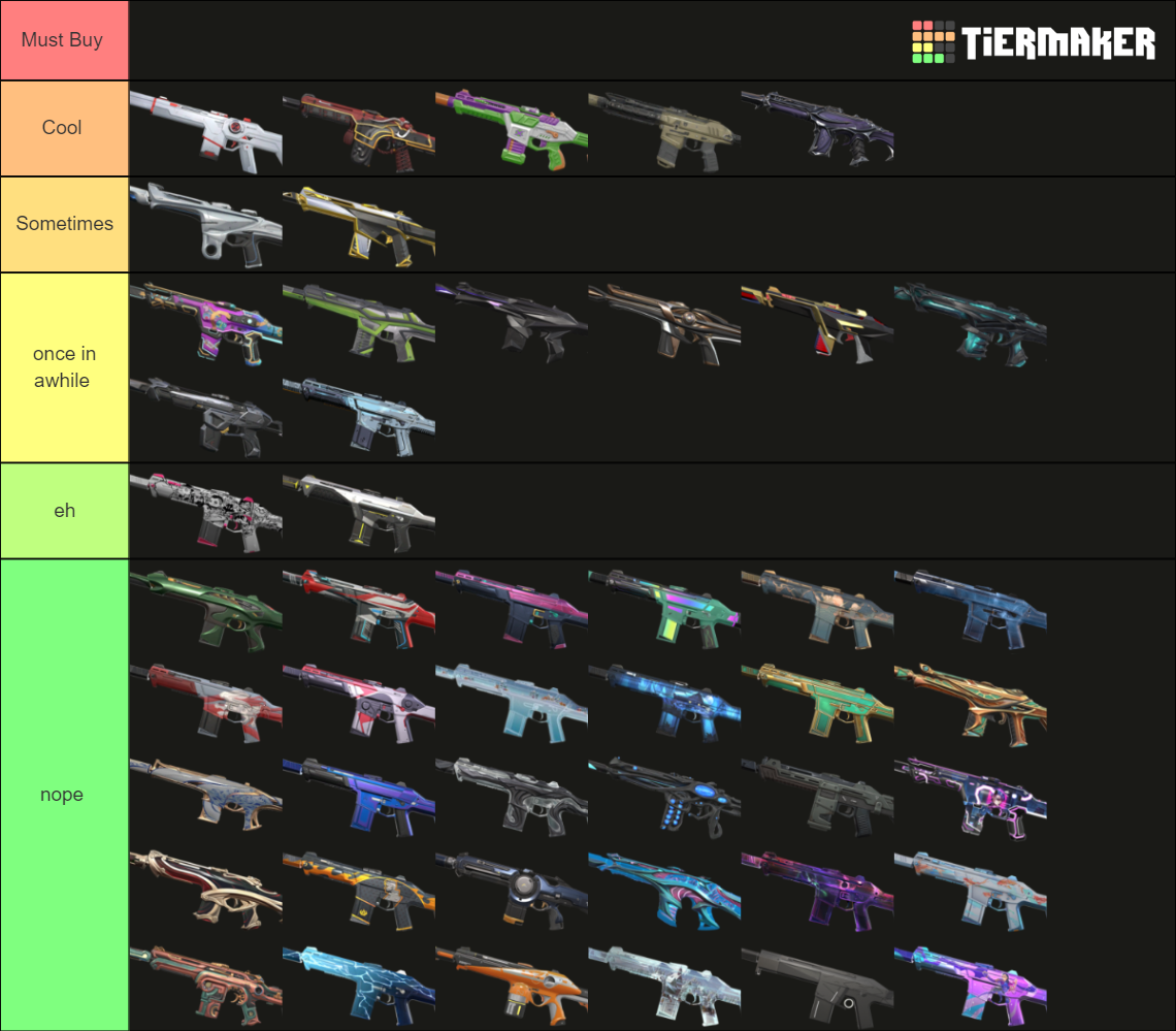 Valorant Phantom Skins (December 2022) Tier List (Community Rankings ...