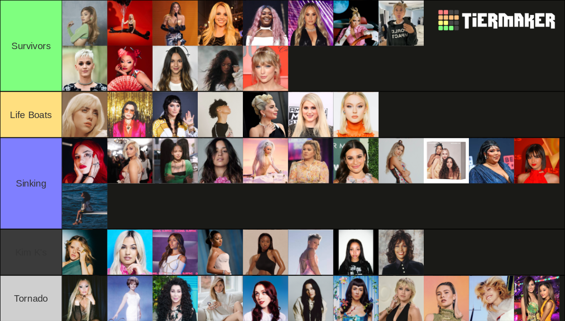 new baddie singers Tier List (Community Rankings) - TierMaker