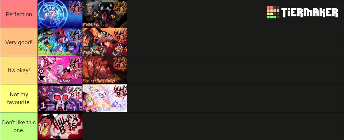 Helluva Boss Episodes Tier List (Community Rankings) - TierMaker