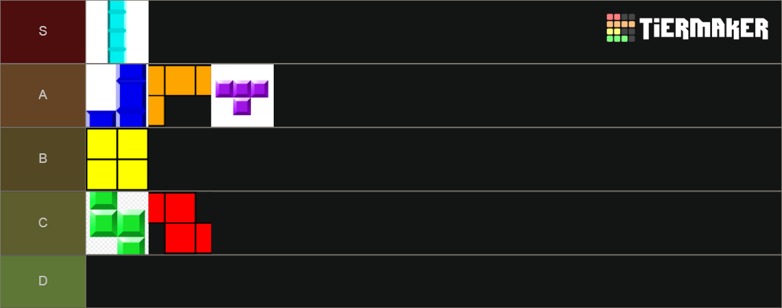 Tetris Blocks Tier List (Community Rankings) - TierMaker