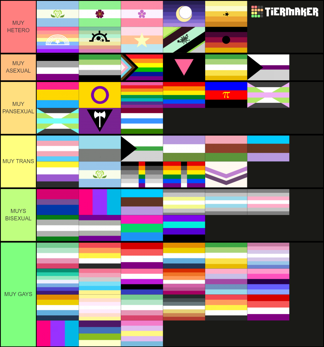 LGBT+ Flags Tier List (Community Rankings) - TierMaker