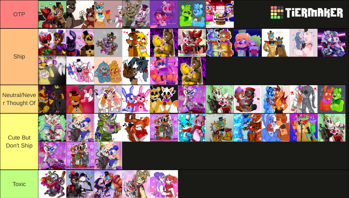 FNAF Ships Tier List (Community Rankings) - TierMaker