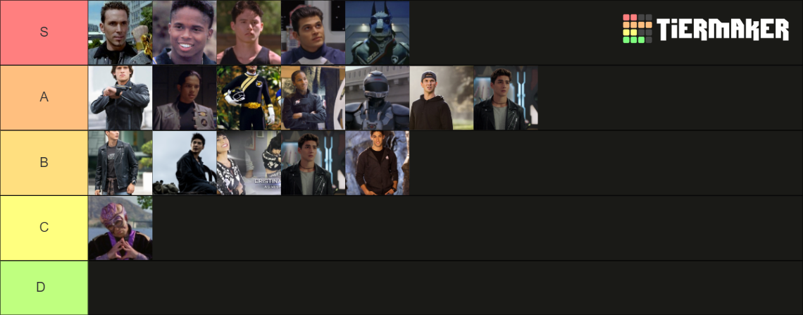 Black Rangers Ranked Tier List (Community Rankings) - TierMaker