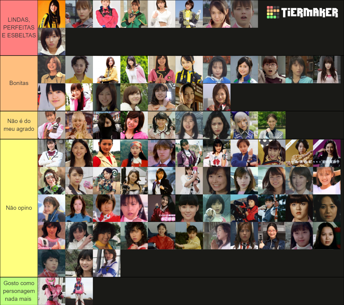 Sentai Girls Tier List Community Rankings Tiermaker