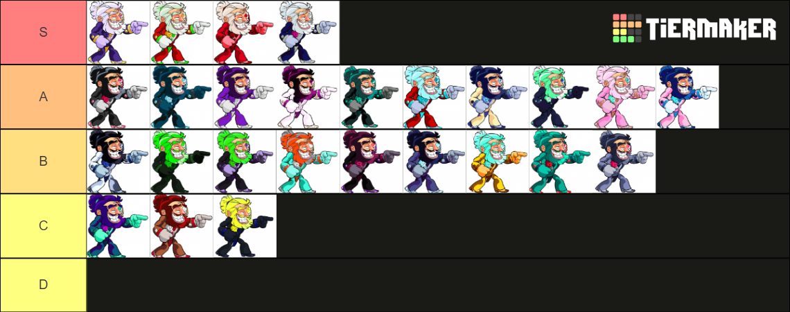 Brawlhalla Custom Colours Tier List (Community Rankings) - TierMaker
