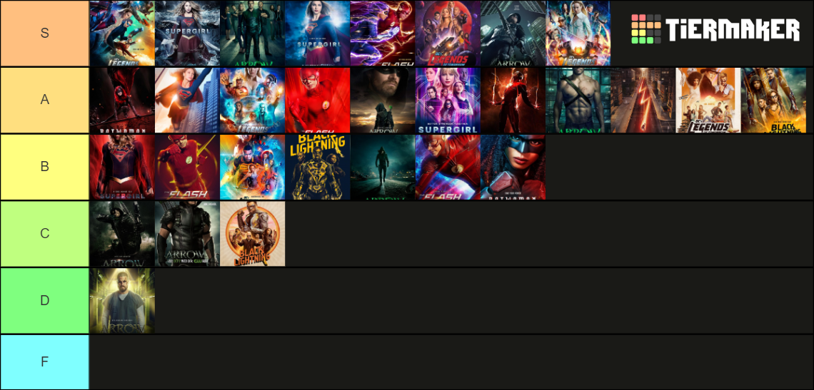 All Arrowverse Seasons (2022) Tier List (Community Rankings) - TierMaker