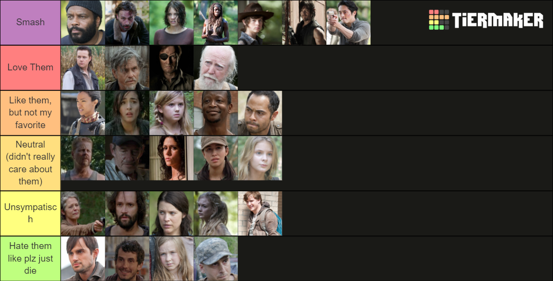 The Walking Dead Characters (Season 4) Tier List (Community Rankings ...