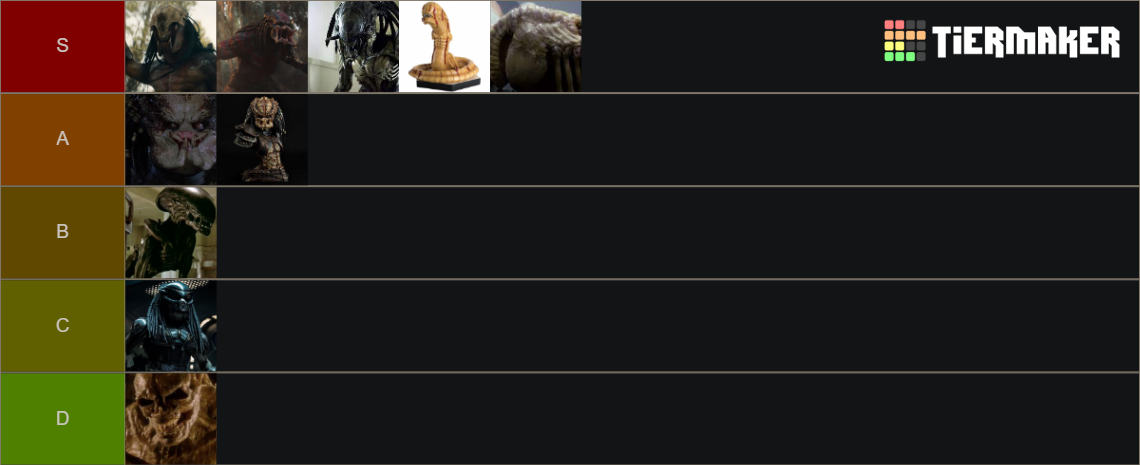 Alien & Predator Creatures Tier List (Community Rankings) - TierMaker