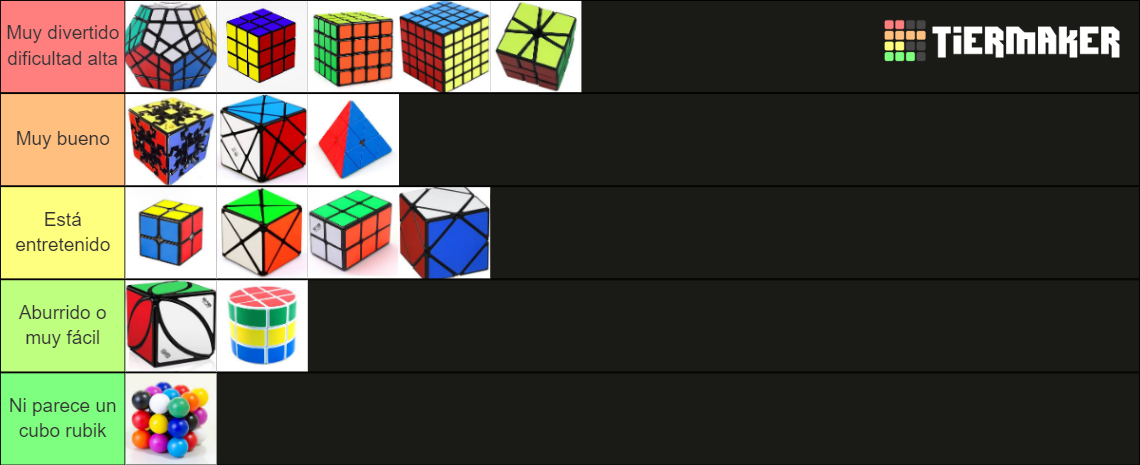 Rubik's Cubes Ranking Tier List (Community Rankings) - TierMaker