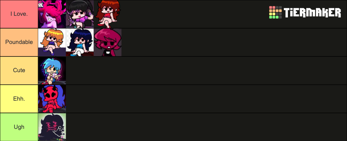 Hottest Girlfriend from FNF Tier List (Community Rankings) - TierMaker