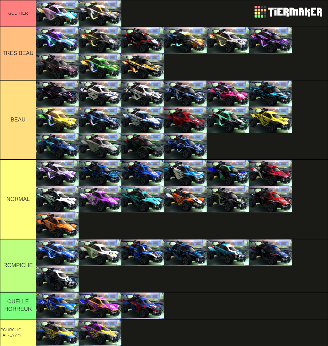 RLCS 2022-2023 Esport Decal Tier List (Community Rankings) - TierMaker