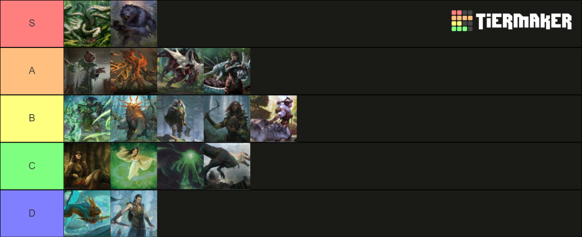 Mono-Green Commander Tier List (Community Rankings) - TierMaker