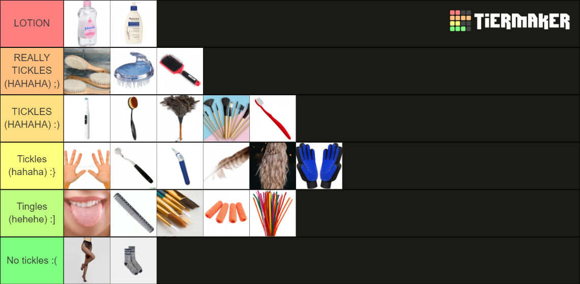 Tickling Tool Ranking List Tier List (Community Rankings) - TierMaker
