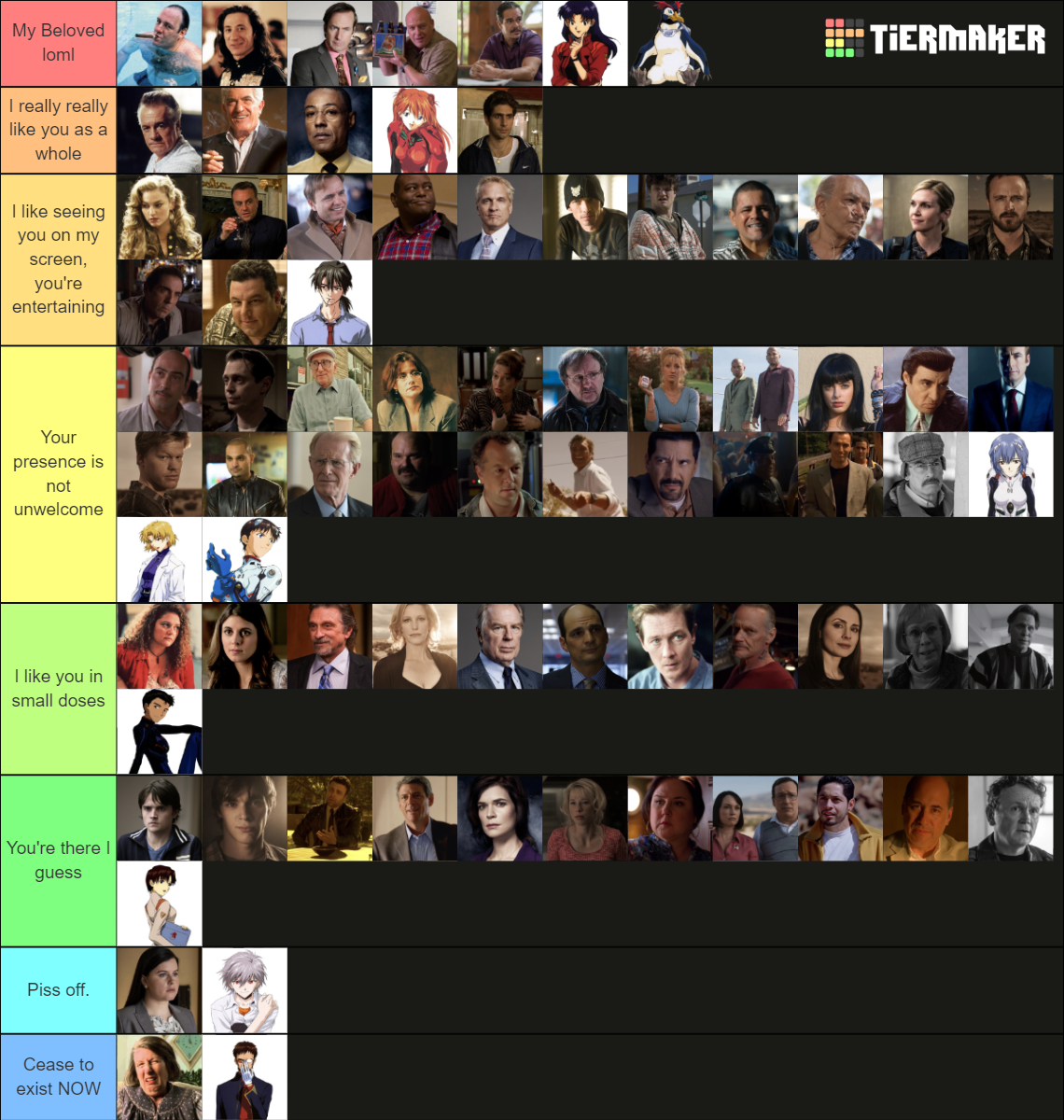 Prestige TV + Anime (slop edition) Tier List (Community Rankings ...