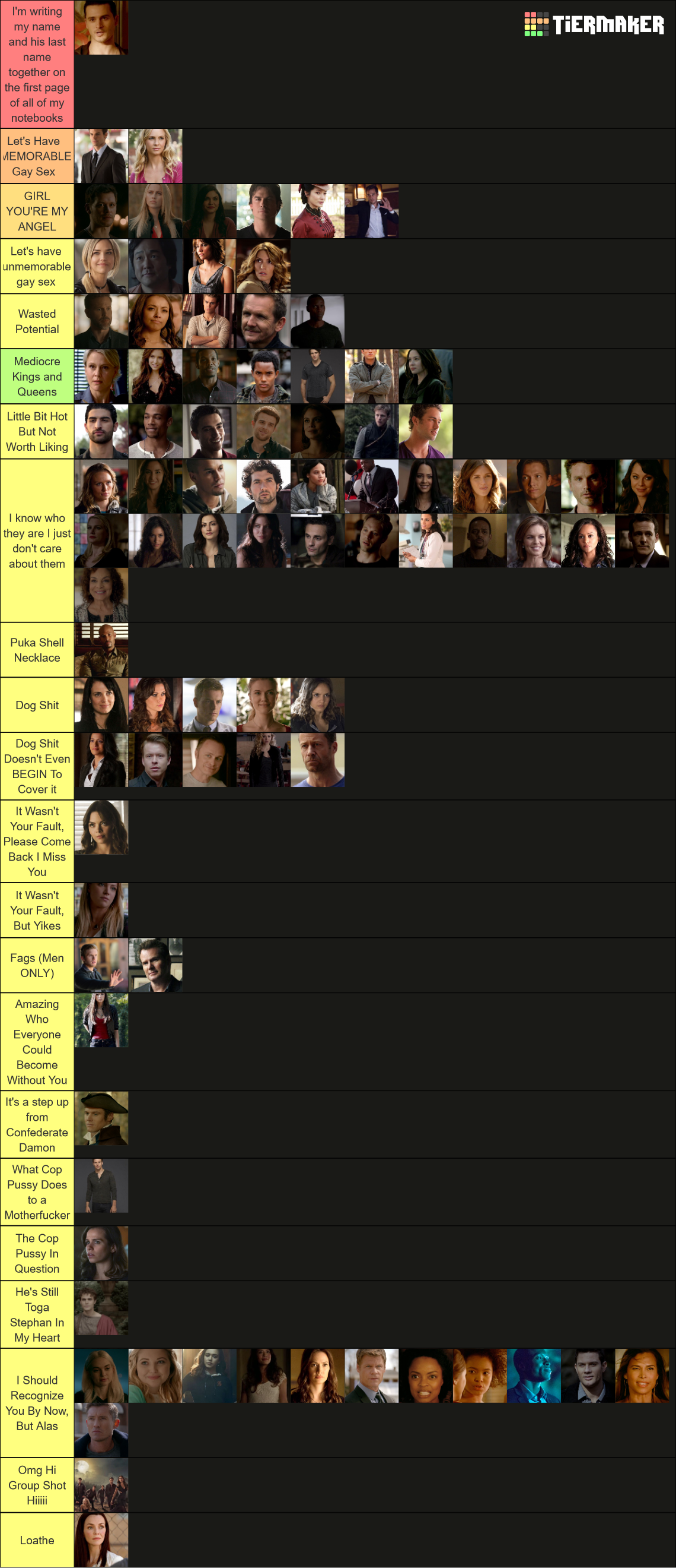 EVERY The Vampire Diaries Character Tier List (Community Rankings ...