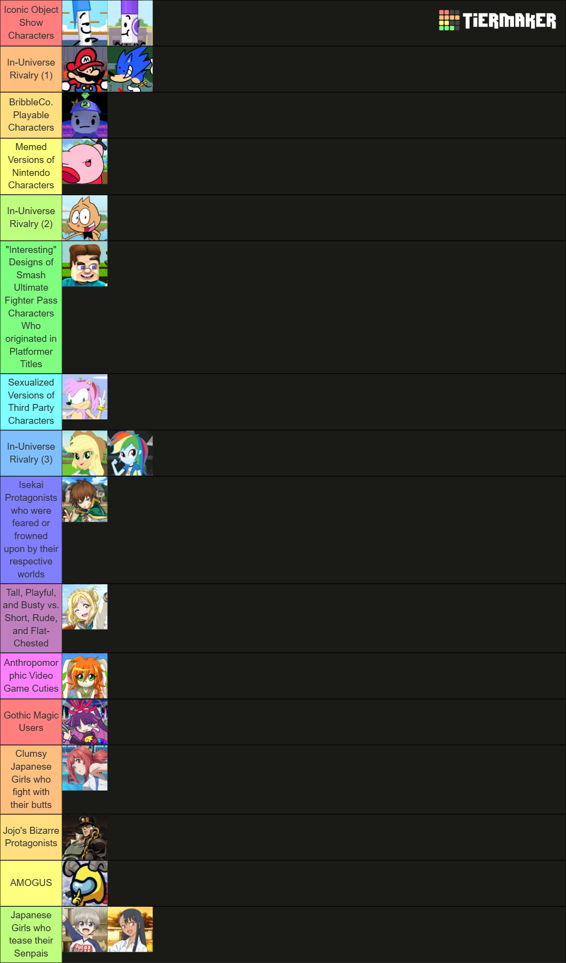 Smash Bros. Lawl Dimensions Characters V2 Tier List (Community Rankings) - TierMaker