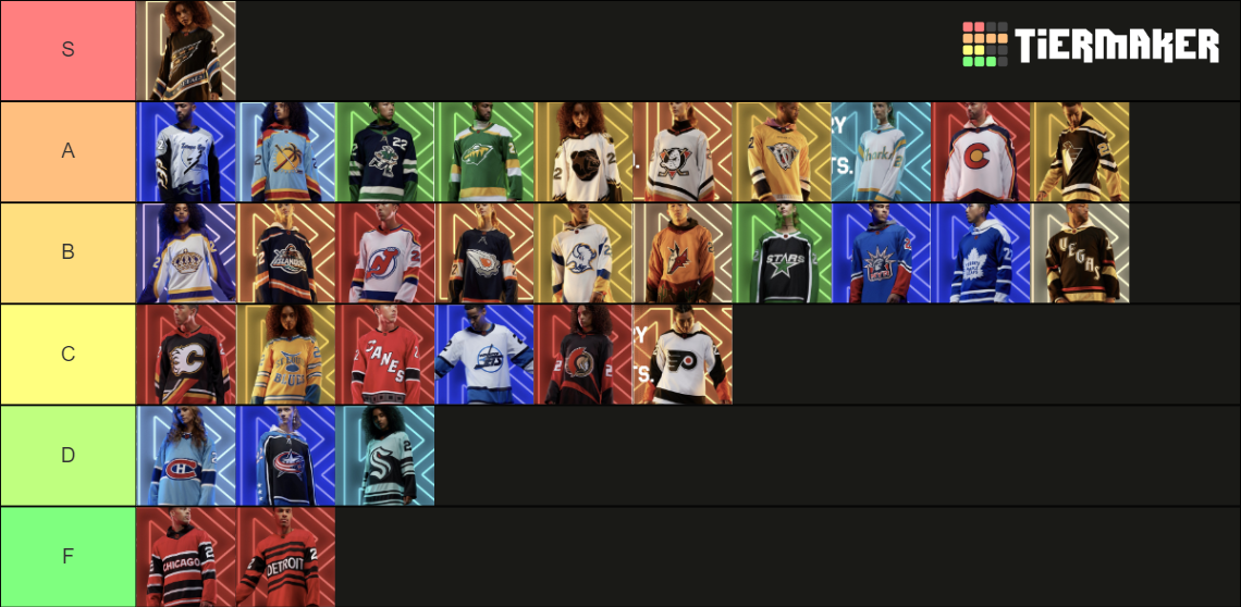 NHL 2022-2023 Reverse Retros Tier List (Community Rankings) - TierMaker