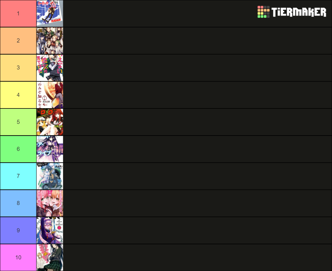Top 10 Harem Anime Tier List (Community Rankings) - TierMaker