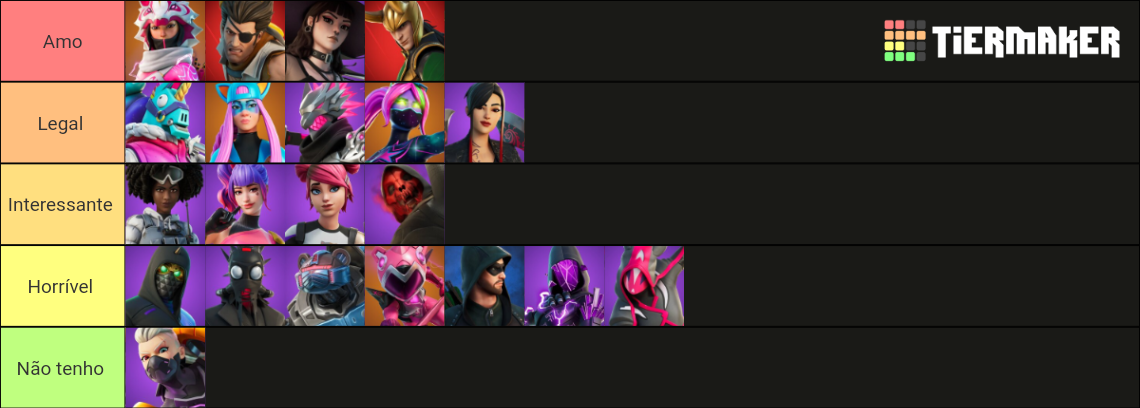 Fortnite Crew Skins Tier List (Community Rankings) - TierMaker