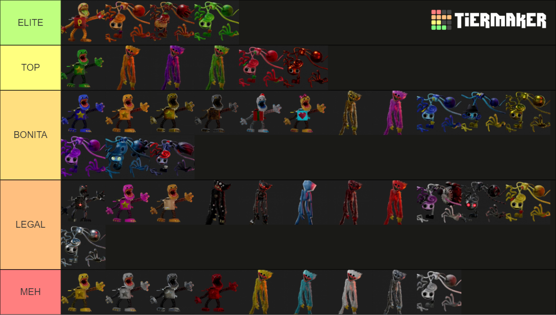 project: playtime skins Tier List (Community Rankings) - TierMaker