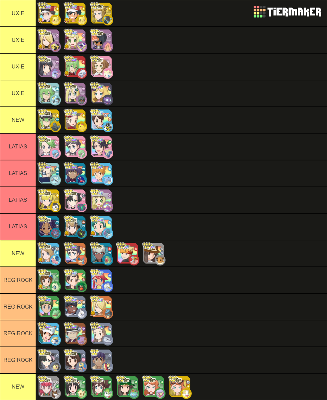 Pokémon Masters EX SAGES Type-Colored Tier List (Community Rankings ...