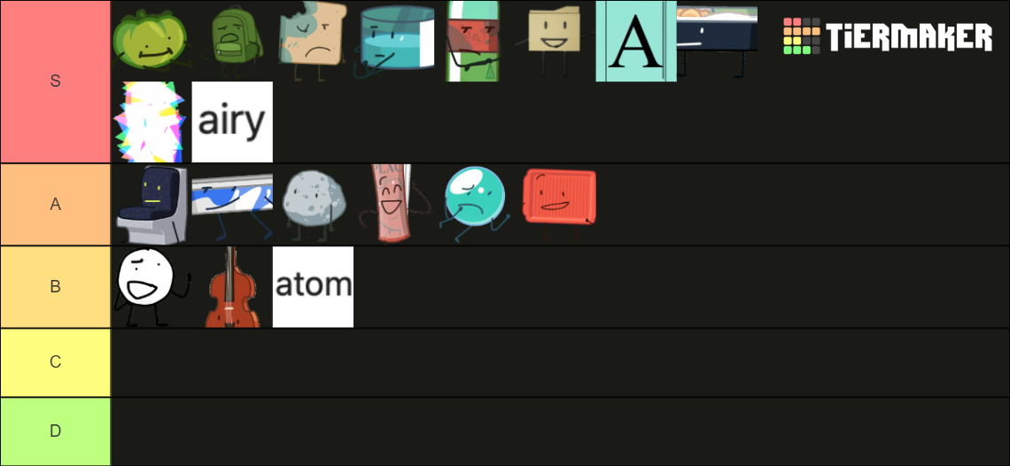 ONE: Object Show Characters Tier List (Community Rankings) - TierMaker