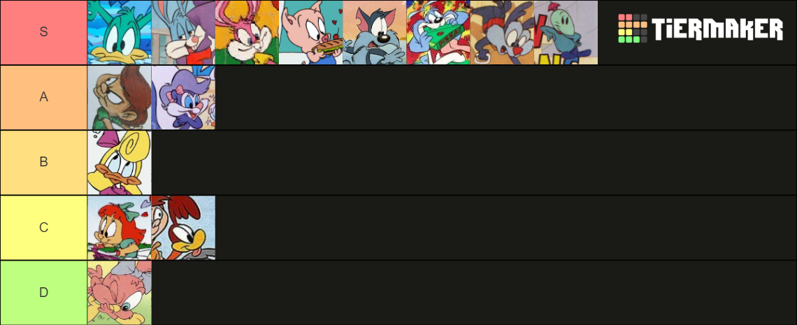 Tiny Toon Adventures Main Characters Tier List (Community Rankings ...