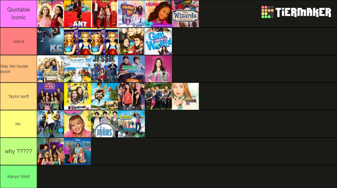 Disney and Nick Theme Songs Tier List (Community Rankings) - TierMaker