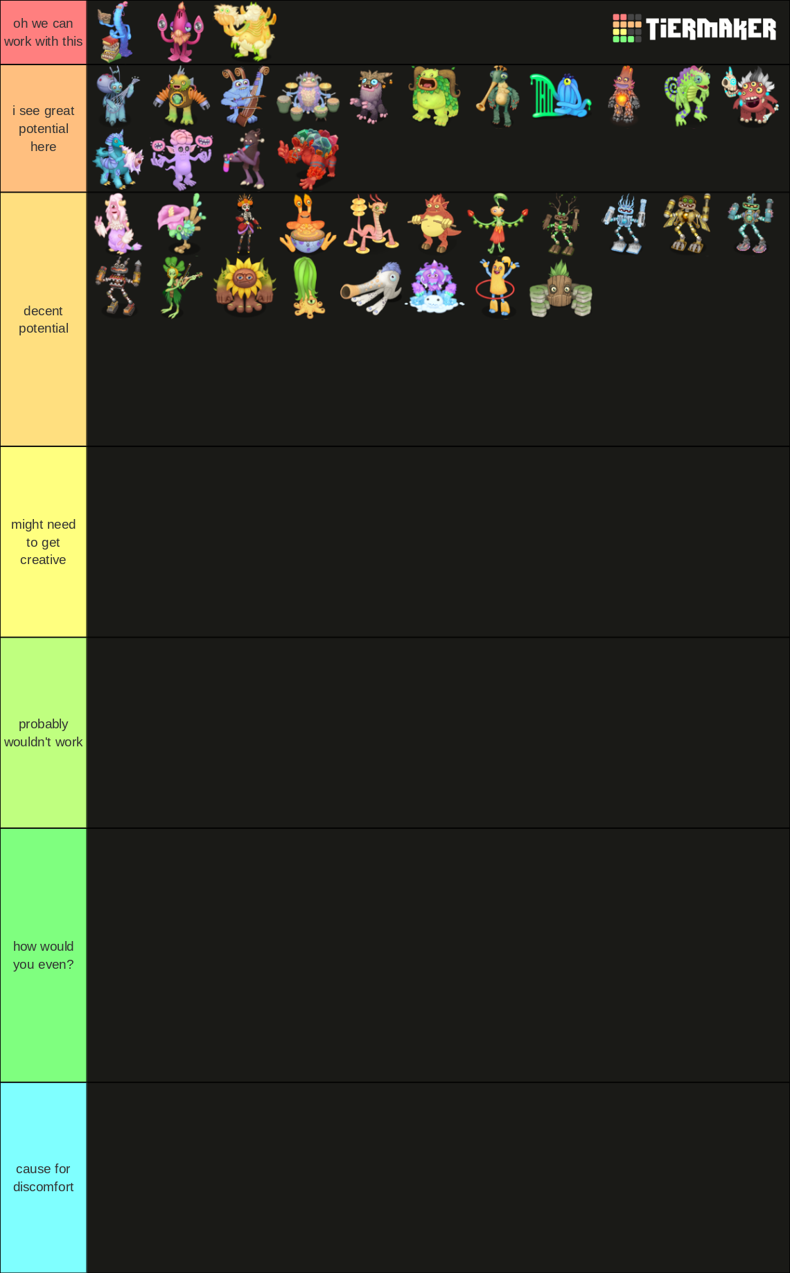 MSM all monsters (excluding rares and epics) Tier List (Community ...