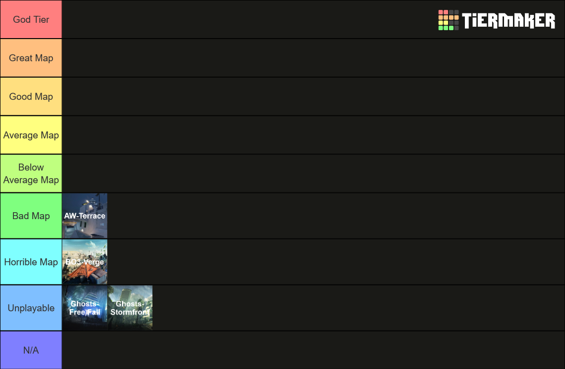 Call of Duty Map Tier List (Community Rankings) - TierMaker