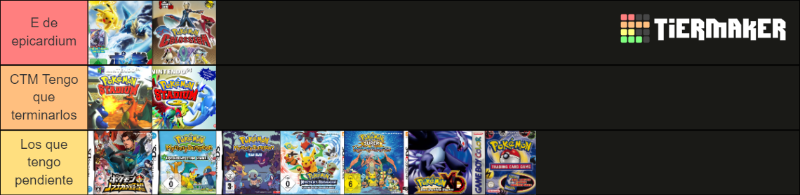 Pokémon Spin-offs Tier List (Community Rankings) - TierMaker