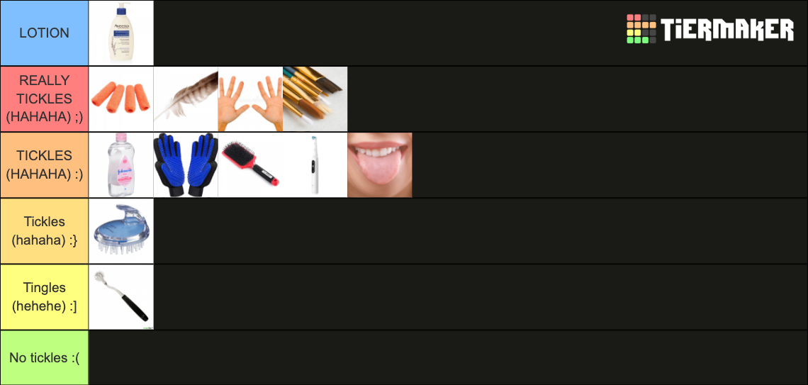 Tickling Tool Ranking List Tier List (Community Rankings) - TierMaker