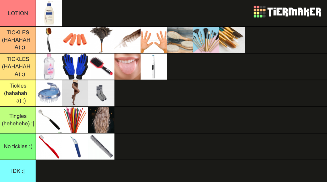 Tickling Tool Ranking List Tier List (Community Rankings) - TierMaker