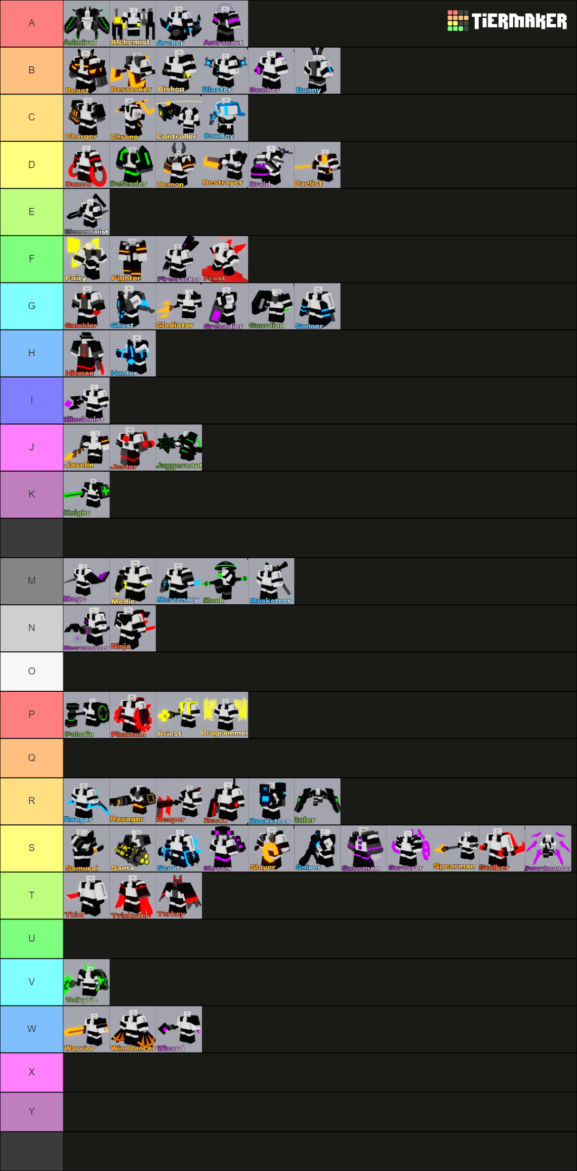 CRITICAL STRIKE 5.8.5 tierlist Tier List (Community Rankings) - TierMaker