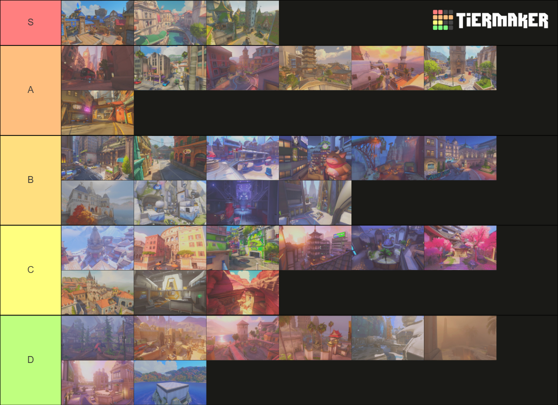 Overwatch 2 Maps (including 2CP) Tier List (Community Rankings) - TierMaker