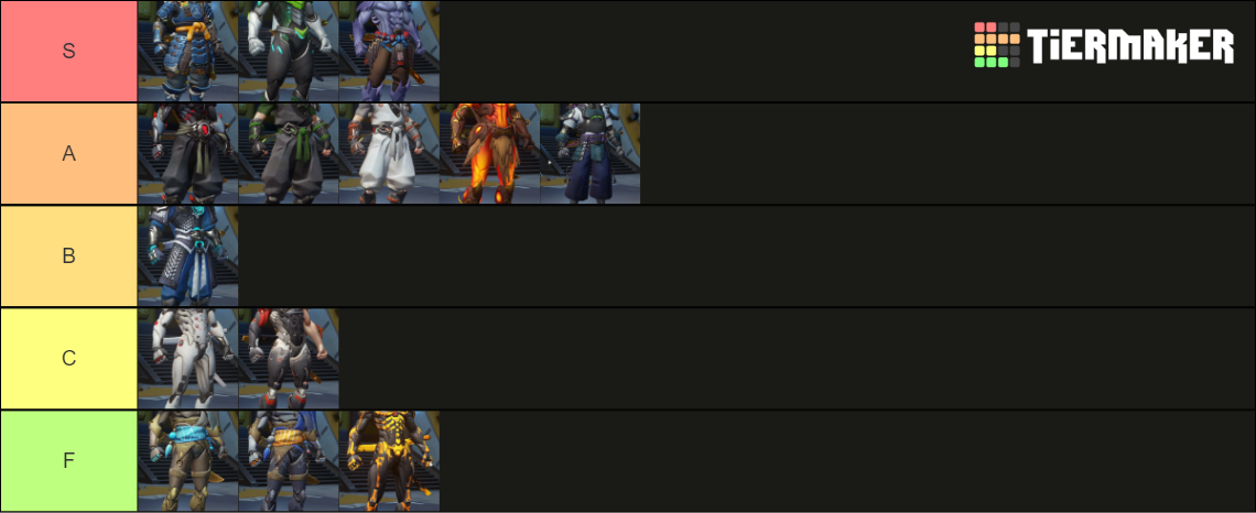 Genji Skins 2021 Tier List (Community Rankings) - TierMaker