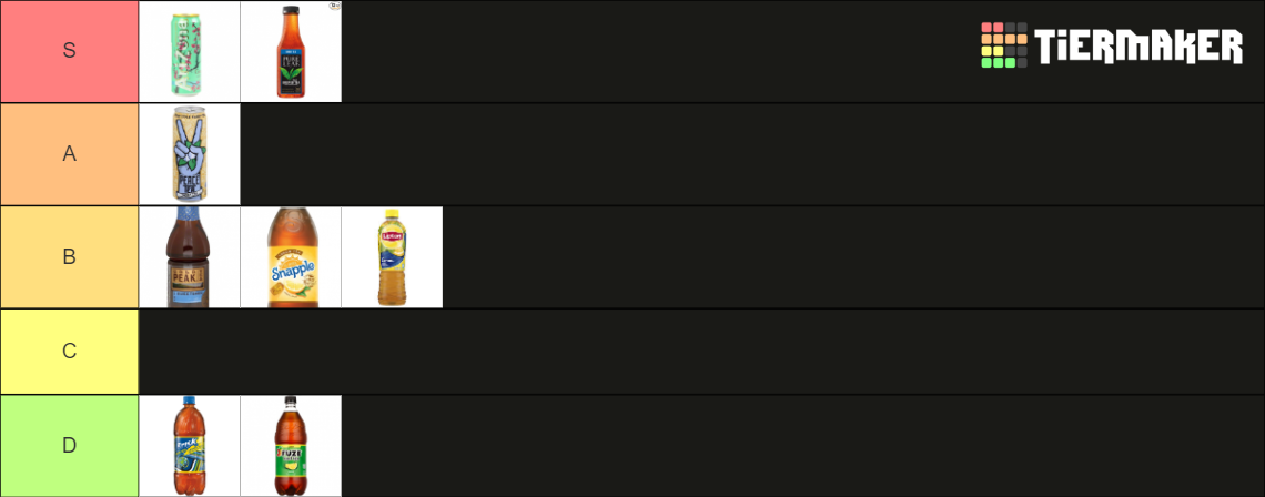 iced tea brands Tier List (Community Rankings) - TierMaker