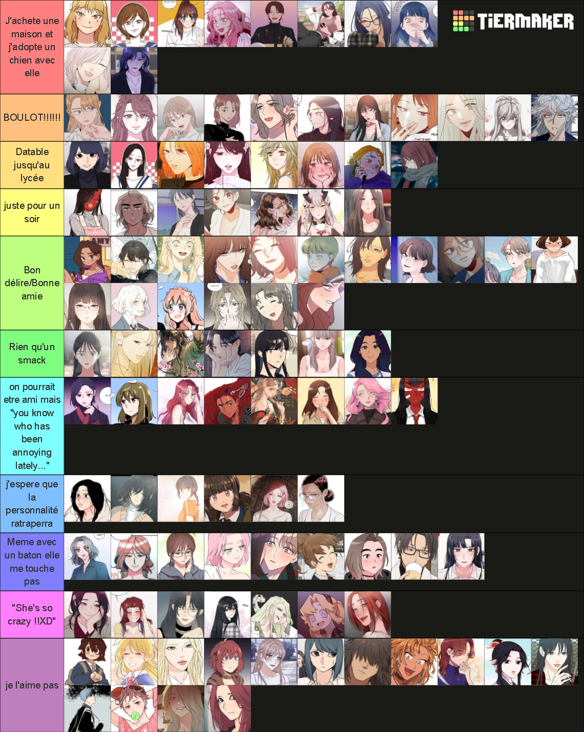 GL manhua/mahwa characters Tier List (Community Rankings) - TierMaker